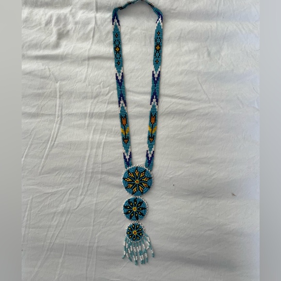 Jewelry | Vintage Handmade Native American Beaded Necklace | Poshmark